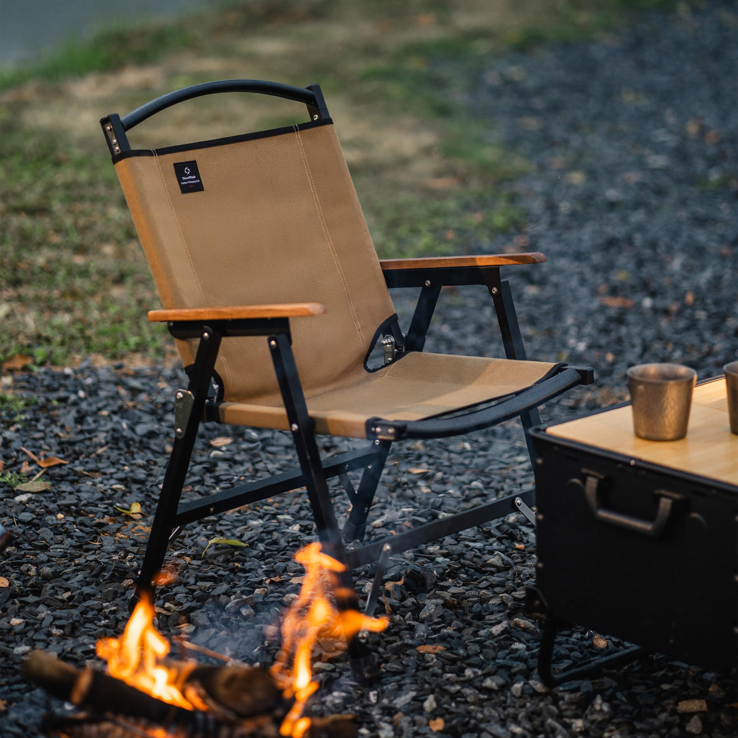 Amazon.co.jp: Thous Winds アウトドアチェア キャンプ椅子 折りたたみ